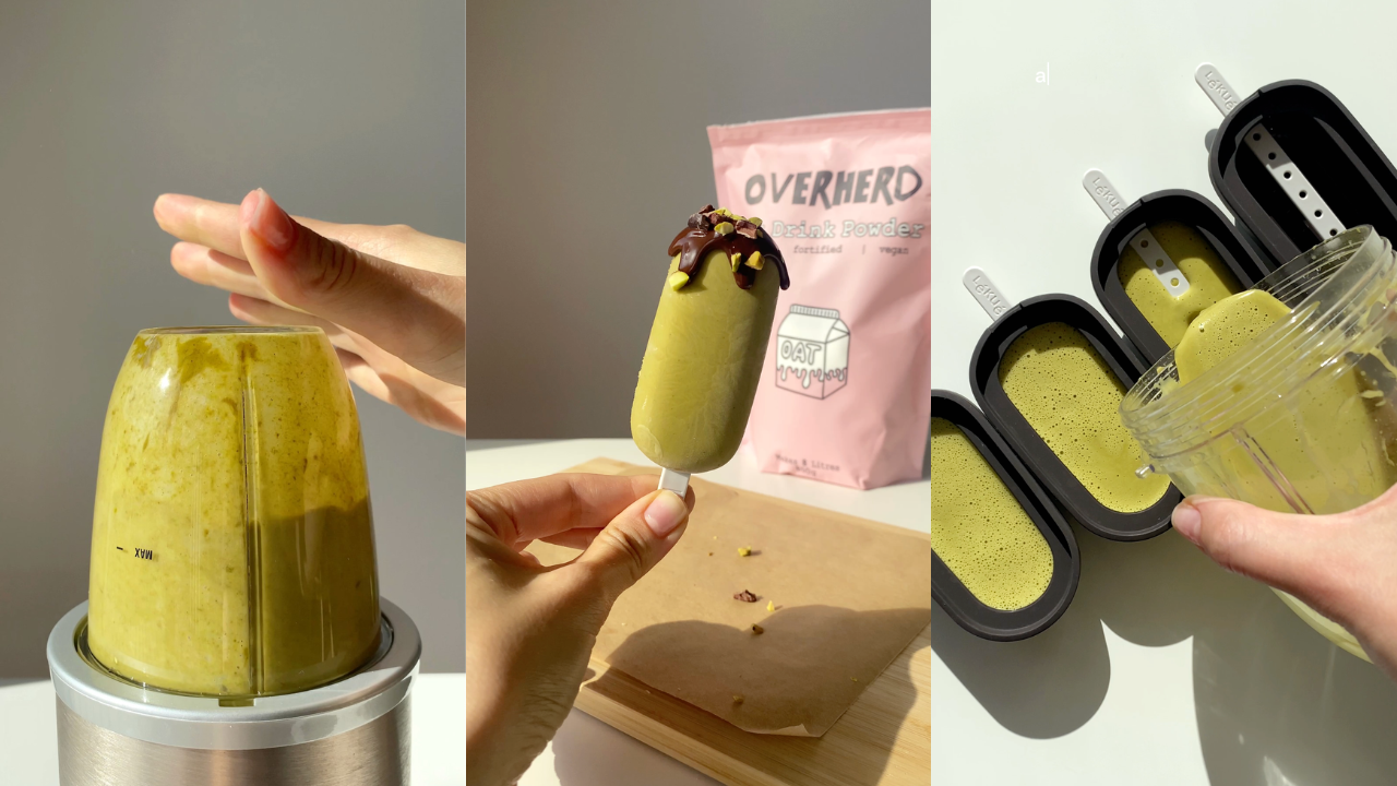 Plant-based Pistachio Ice Lolly Recipe | Overherd