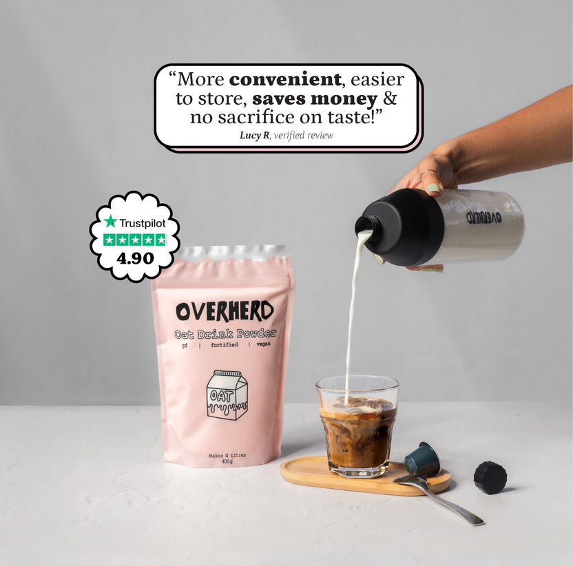 Oat Milk Powder | Delicious & Instant Powdered Vegan Milk | Overherd